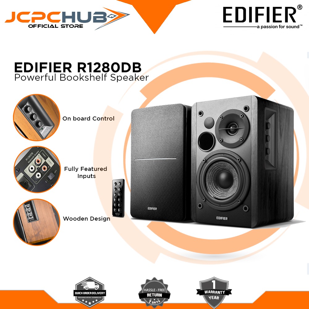 Edifier R1280DB 2.0 CH Bassy Multimedia Bluetooth Bookshelf Speakers ...