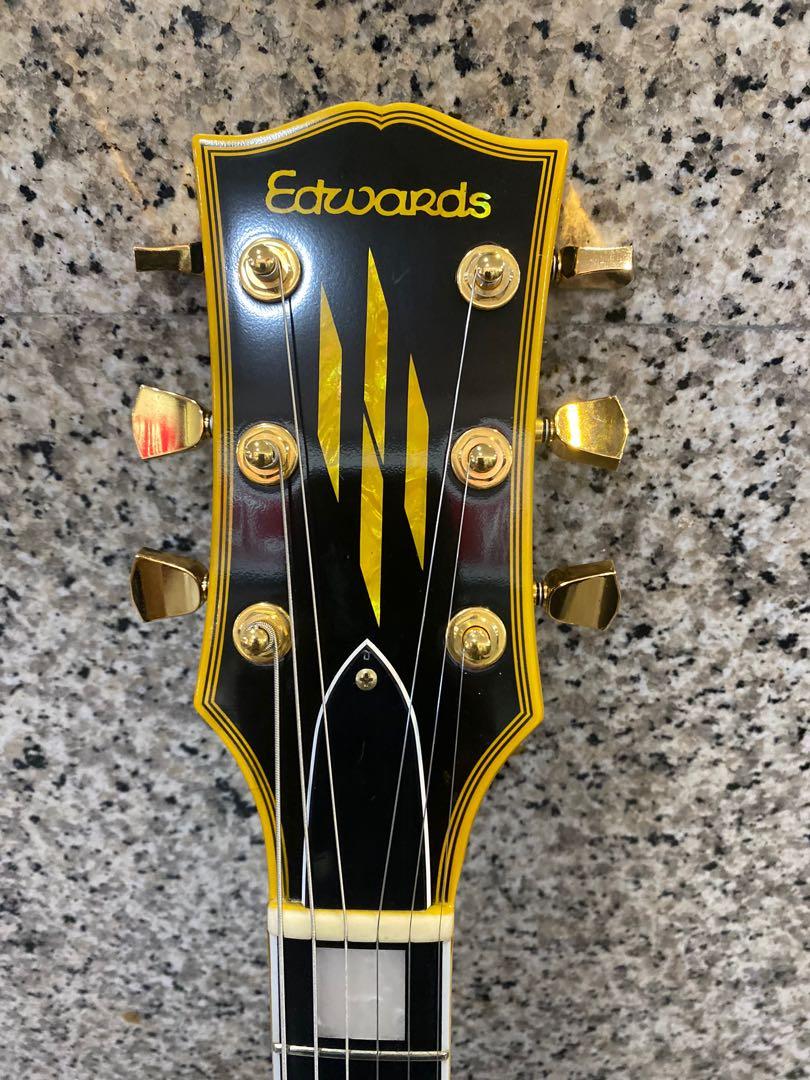 ESP Edwards E-SA-138 LTC Satin Black Semi-Hollow Japan Gibson ES-335 ...