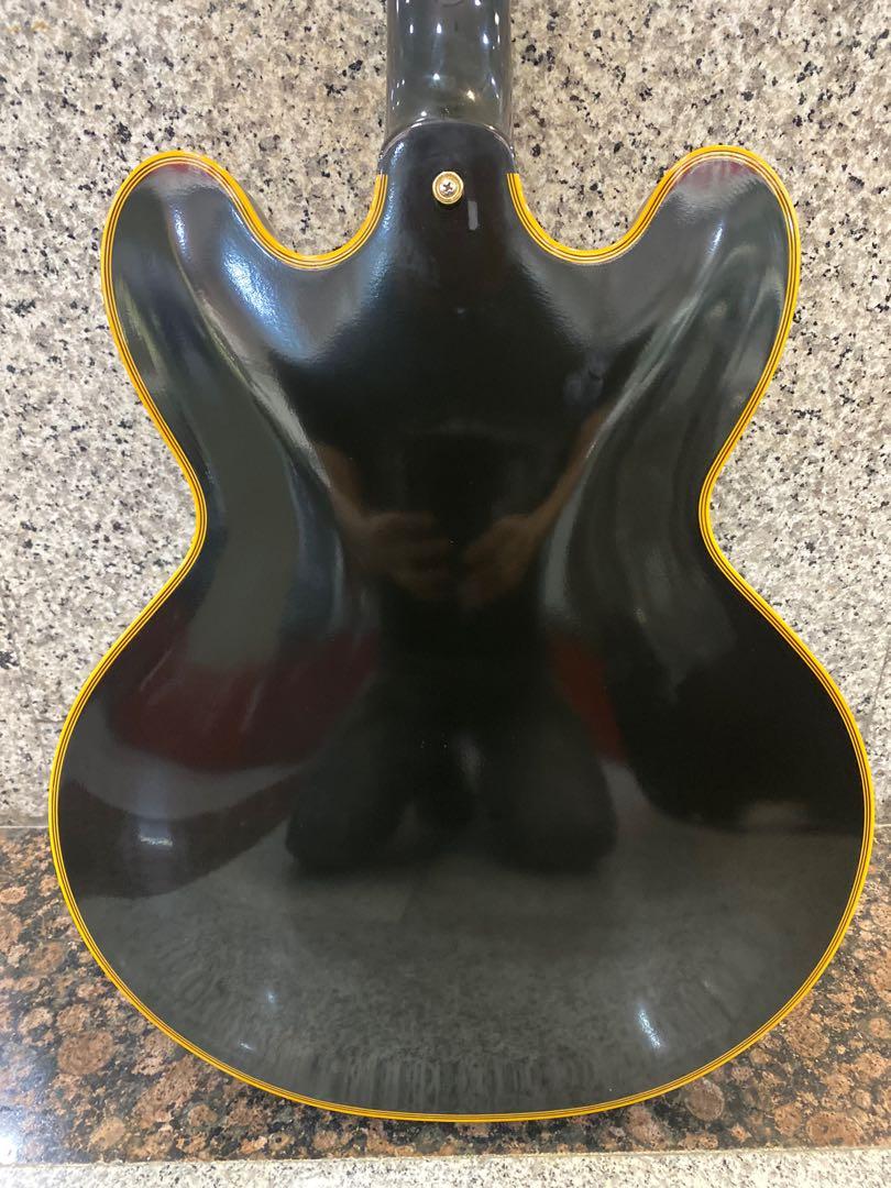 ESP Edwards E-SA-138 LTC Satin Black Semi-Hollow Japan Gibson ES-335 ...