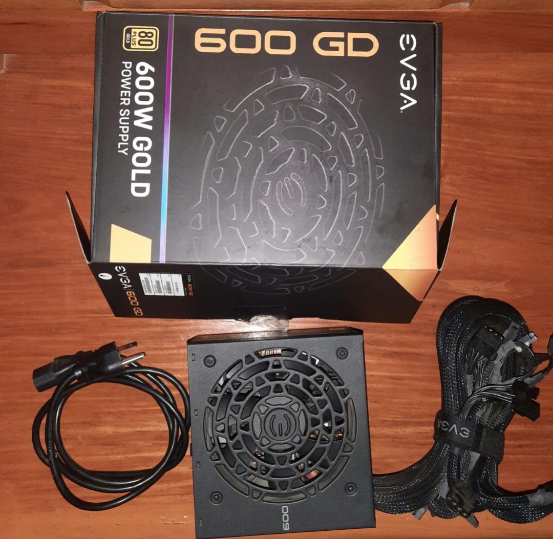 EVGA 600GD 600W 80+ GOLD Power Supply, Computers & Tech, Parts & Accessories, Computer Parts on ...