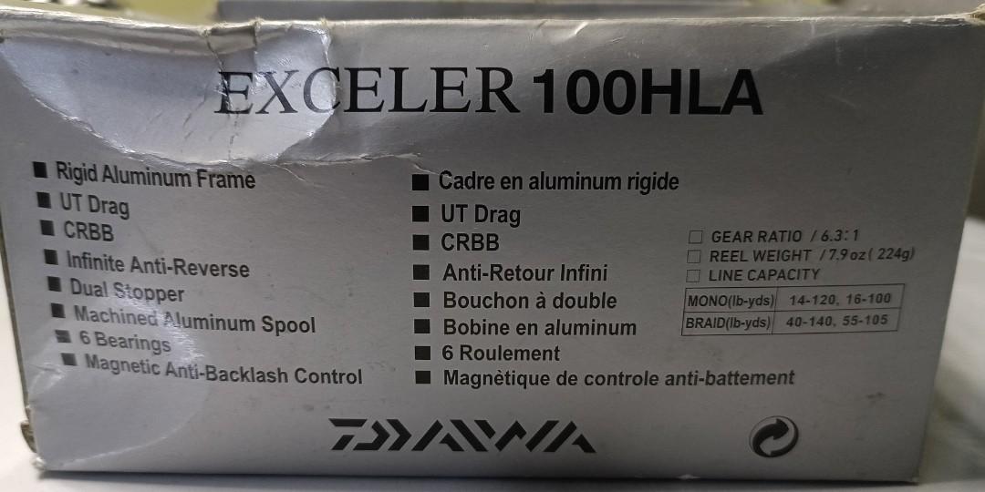 EXCELER 100HLA, Sports Equipment, Fishing on Carousell