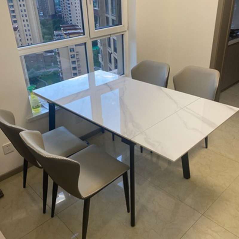 Extendable Dining Table Sintered Stone Top Study Table, Furniture ...