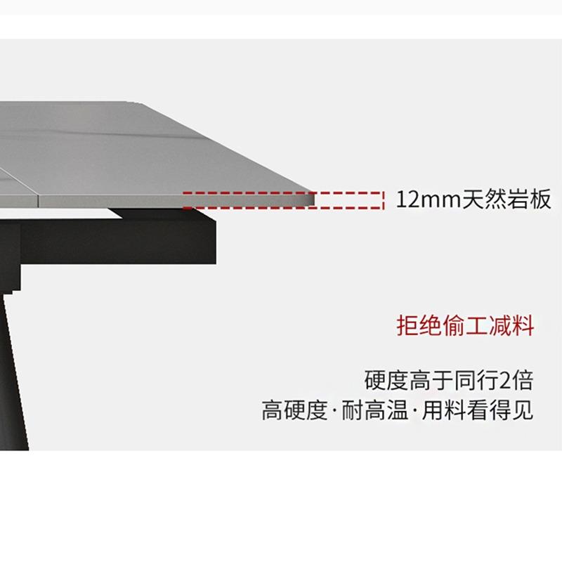 Extendable Dining Table Sintered Stone Top Study Table, Furniture ...