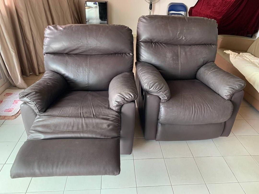 Extendable sofa chairs set, Furniture & Home Living, Furniture, Sofas ...