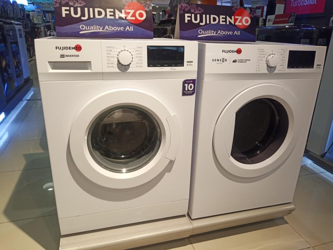Fujidenzo Washer and Dryer Set Stackable, TV & Home Appliances, Washing ...