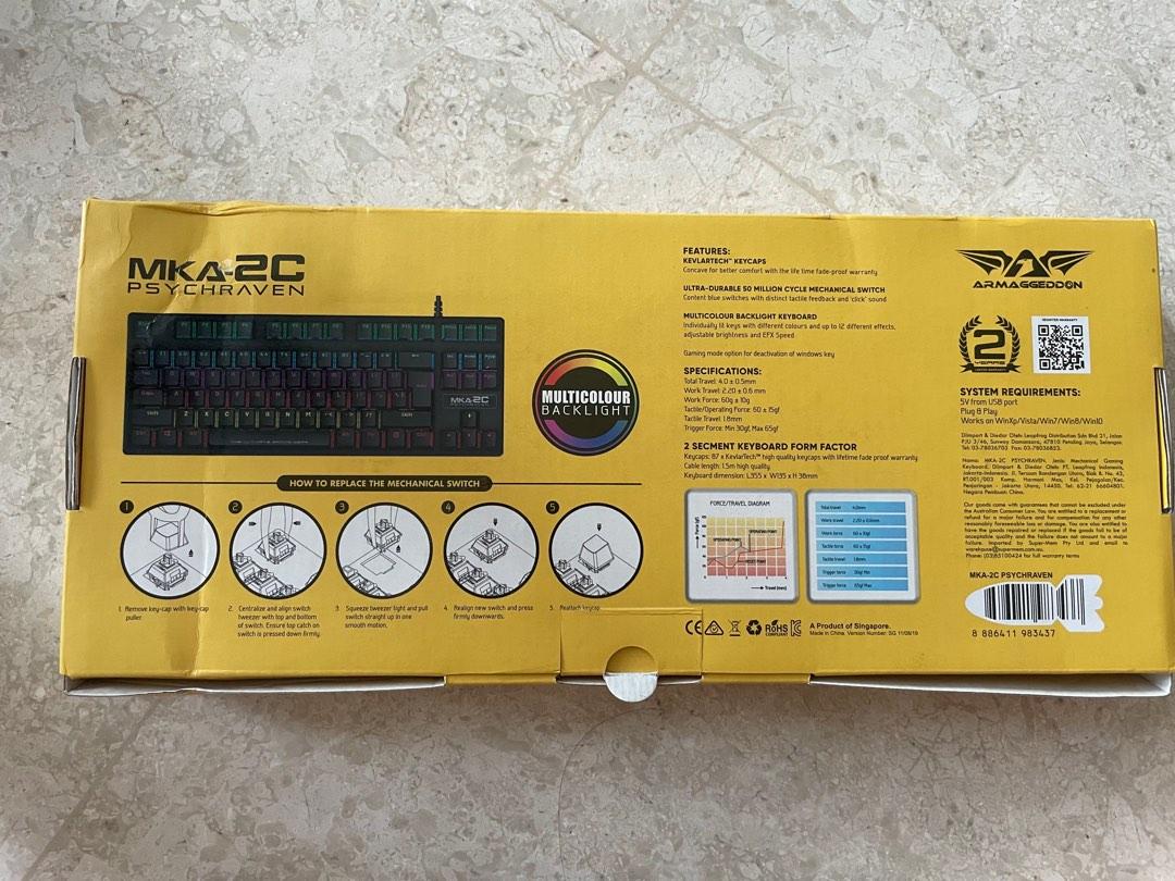Gaming Keyboard Armaggeddon MKA-2C, Computers & Tech, Parts ...