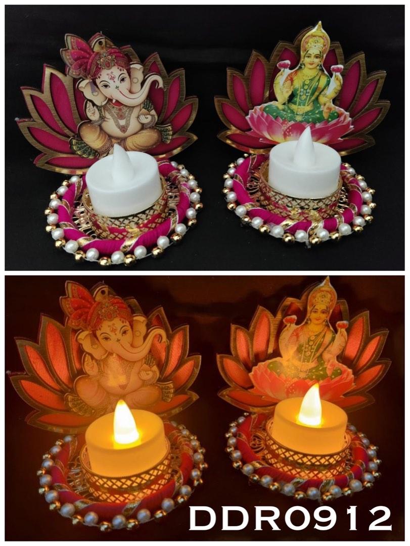 GANESHA & LAKSHMI CANDLE LED LIGHTS, Furniture & Home Living, Home ...