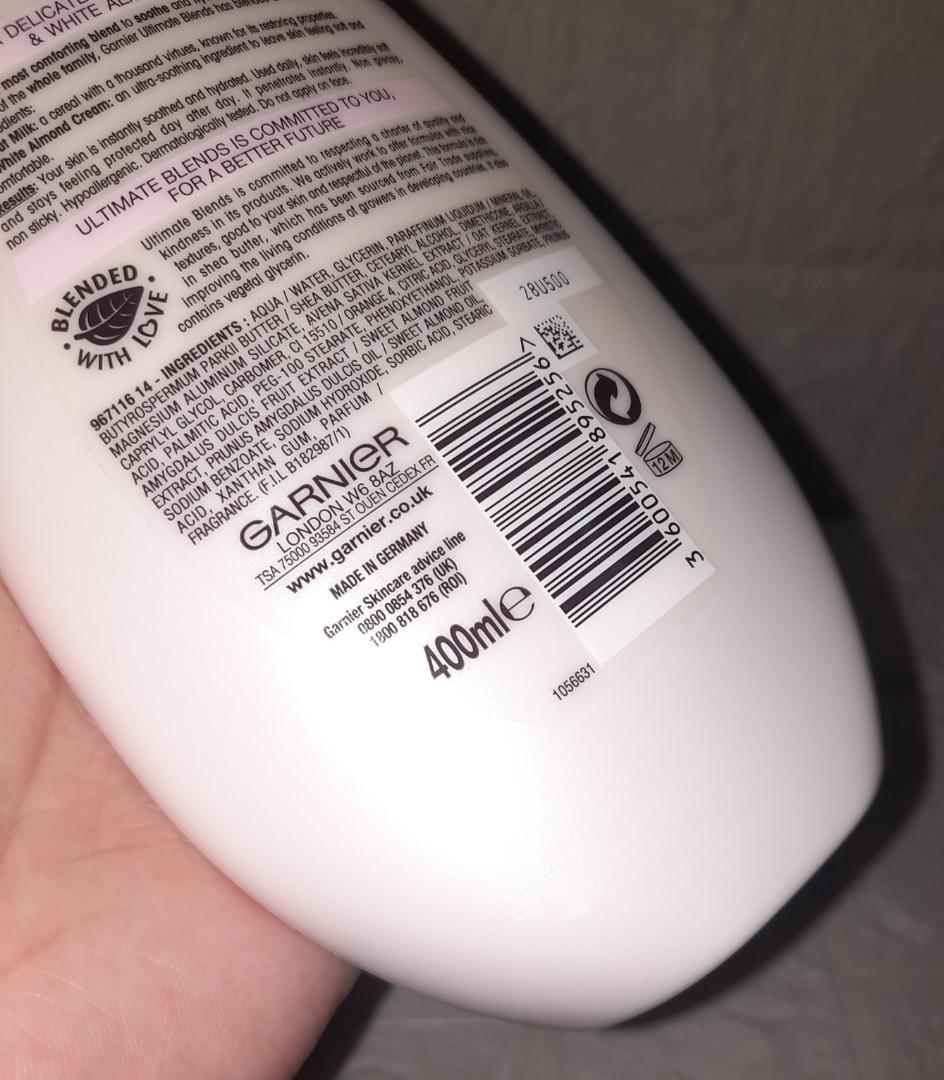 Garnier Ultimate Blends Soothing Hydrating Lotion Delicate Oat (Dry and ...