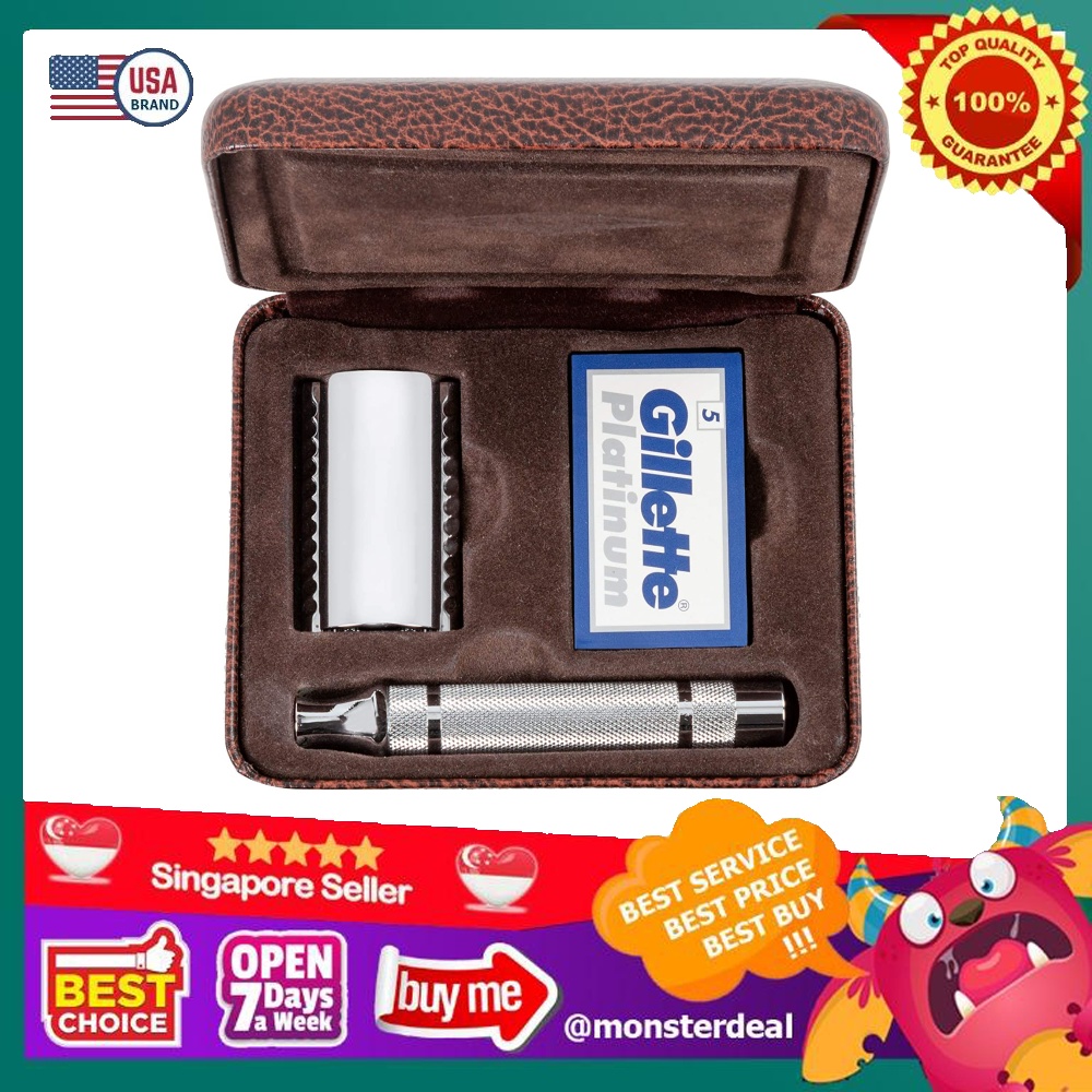 Gillette Heritage Safety Razor Kit includes Double Edge Safety Razor ...