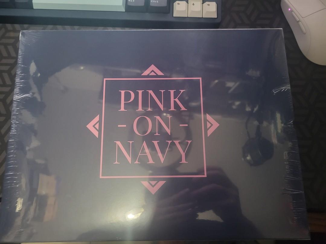 Gmk pink on Navy pon keycap set., 電腦＆科技, 電腦周邊及配件, 電腦鍵盤及相關產品 - Carousell