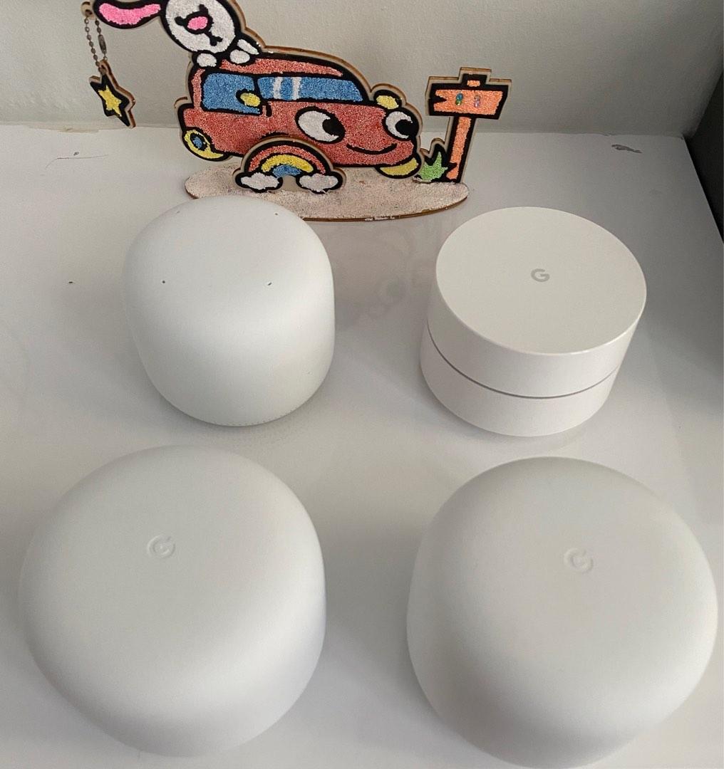 Google Nest Wifi Mesh system (2 X hubs and 1 point), Computers & Tech ...