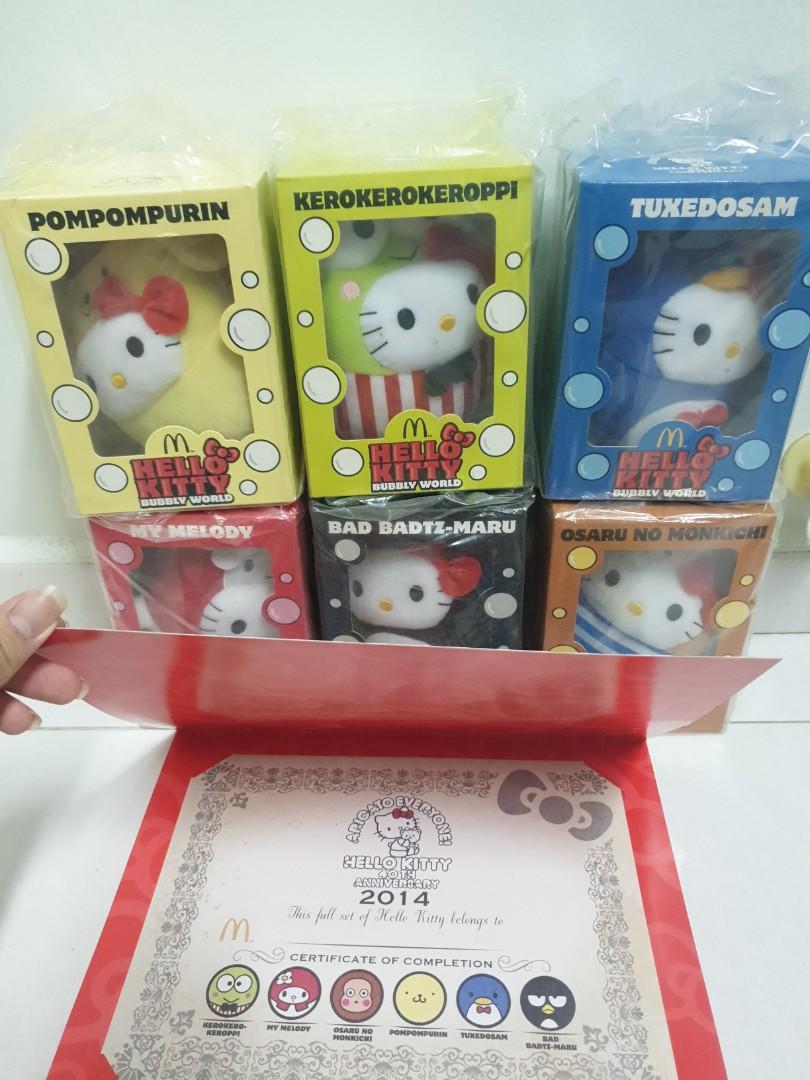 (BN) Hello Kitty 40th anniversary Mcdonalds soft toys, Hobbies & Toys ...