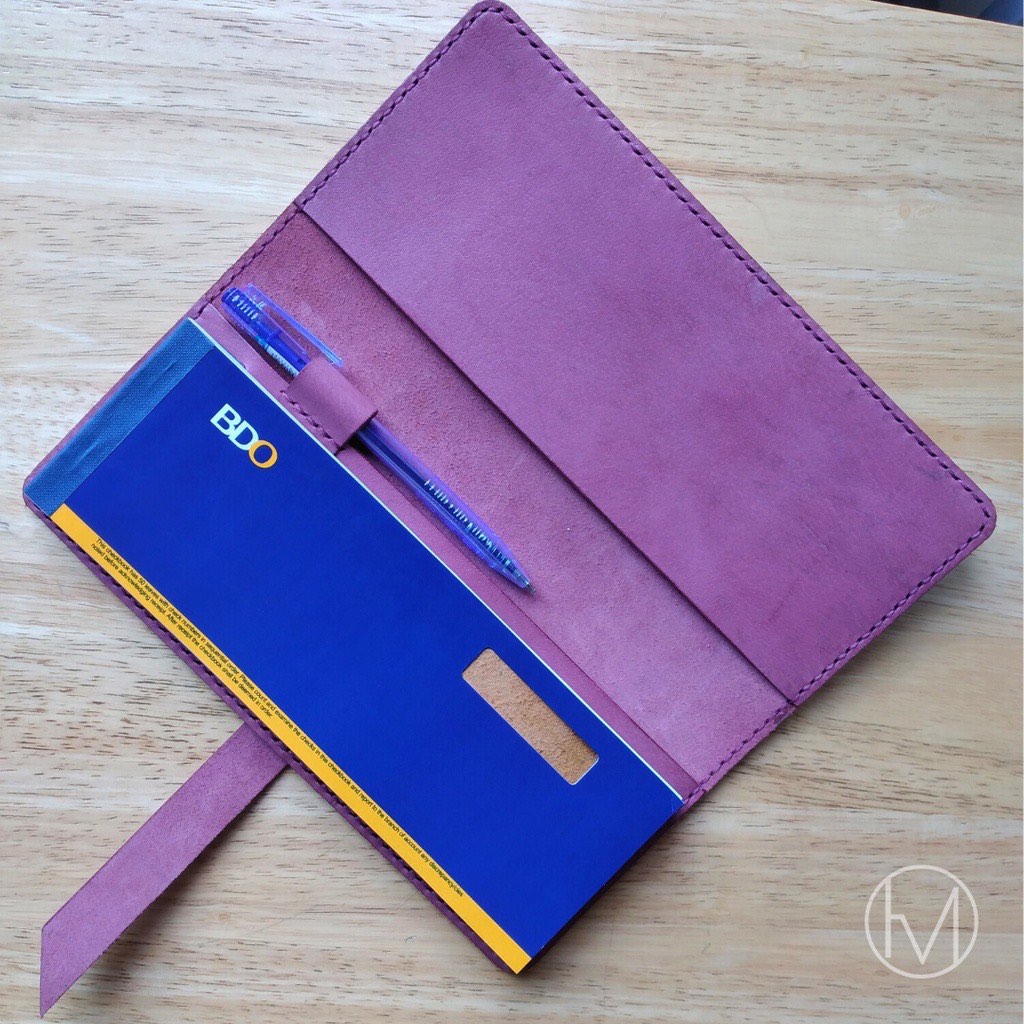 HM Genuine Vegtan Leather Checkbook Holder, Hobbies & Toys, Stationary ...