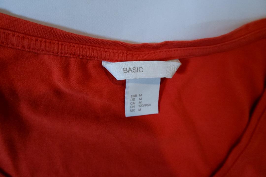 H&M T-Shirt (Vermillion), Women's Fashion, Tops, Shirts on Carousell