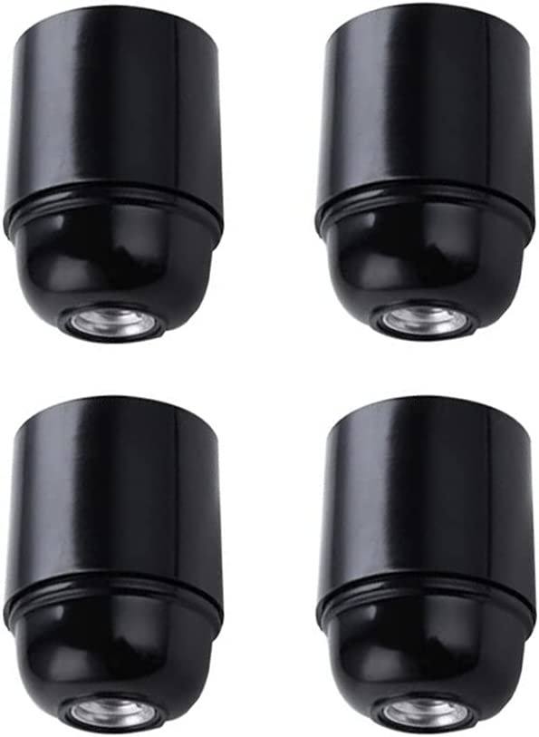 Hsthe Sea 4 Pcs Vintage E27 Lamp Holder, E27 Screw Lamp Holder, E27 ...