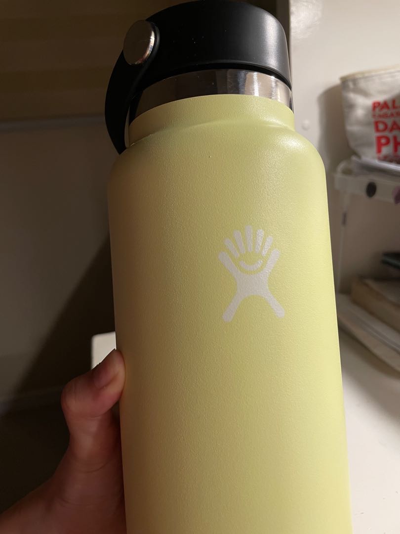 Hydroflask 40 oz in Lemon Yellow, Furniture & Home Living, Kitchenware ...