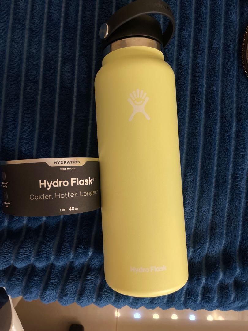 Hydroflask 40 oz in Lemon Yellow, Furniture & Home Living, Kitchenware ...