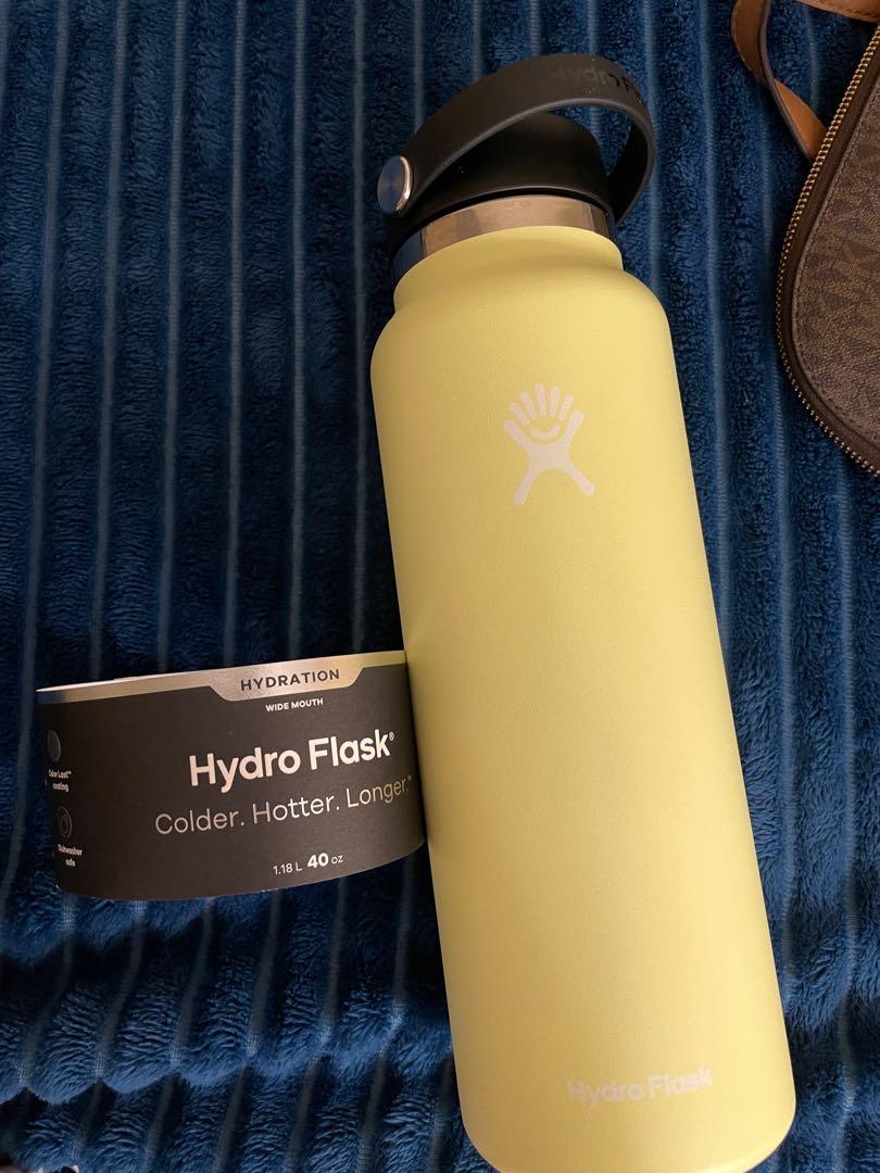 Hydroflask 40 oz in Lemon Yellow, Furniture & Home Living, Kitchenware ...