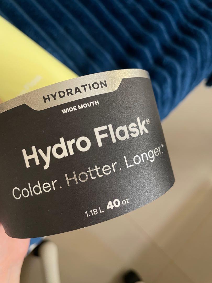 Hydroflask 40 oz in Lemon Yellow, Furniture & Home Living, Kitchenware ...