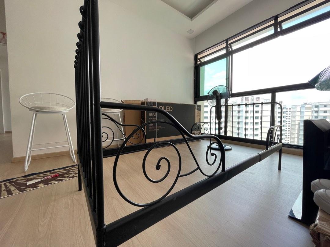 Ikea adjustable bed frame, Furniture & Home Living, Furniture, Bed ...