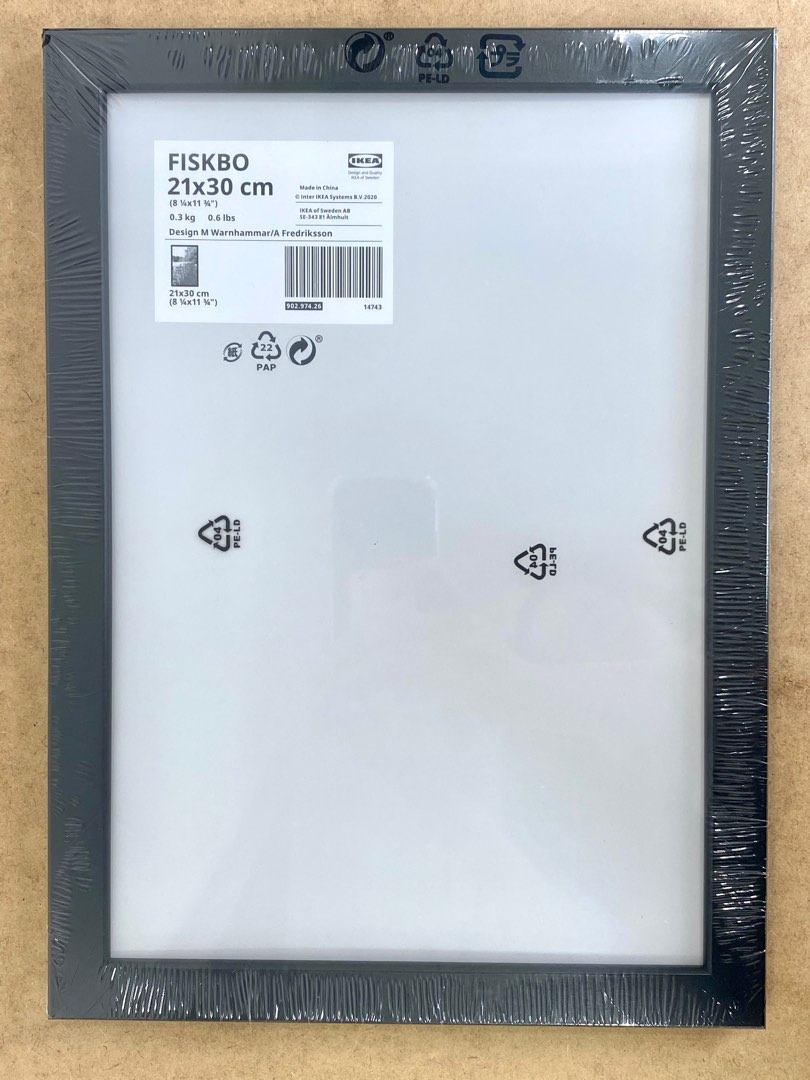 IKEA Picture Frame A4 size black, Furniture & Home Living, Home Decor ...
