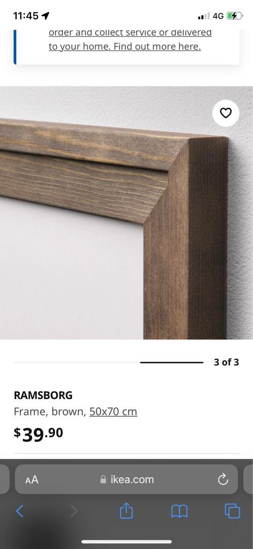 IKEA pine frame a3 size, Furniture & Home Living, Home Decor, Frames ...