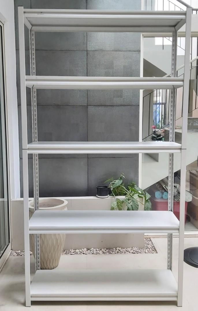 (Reprice) Informa Rak besi 6 tingkat, well used, Perabotan Rumah di ...