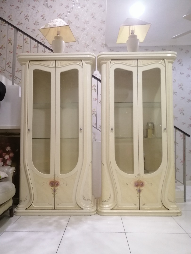 Italian Style Display Cabinet, Furniture & Home Living, Furniture ...