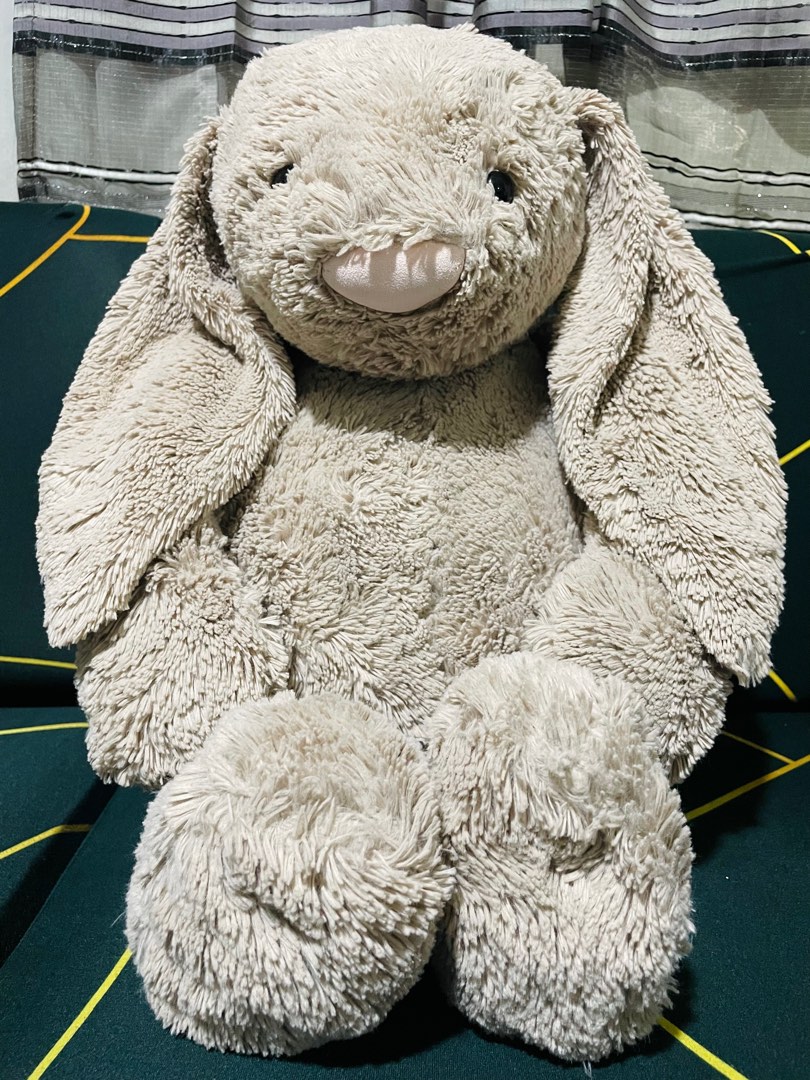 Jellycat London Authentic VERY BIG Bashful Beige Bunny (Rare), Hobbies & Toys, Toys & Games on ...