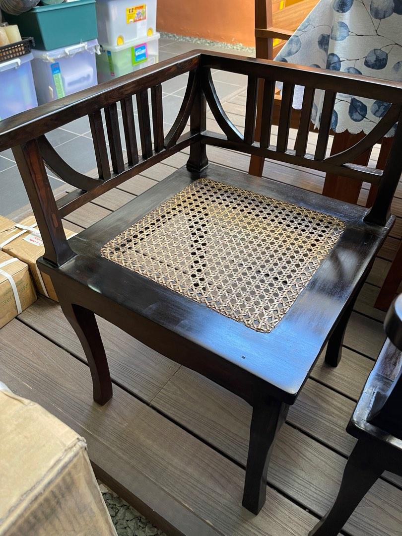 Kamagong with solihiya 2-seater with 2x 1-seater set, Furniture & Home ...