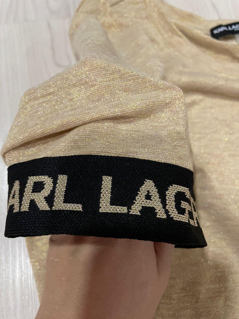 Karl Lagerfeld Gold color top, Women's Fashion, Tops, Other Tops on ...