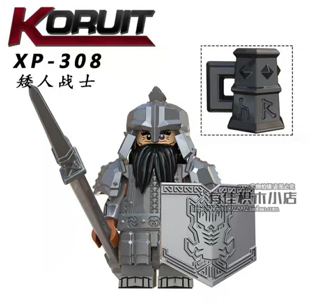 Koruit KT 1040 XP 302-309 LOTR Dwarfs Army Minifigures, Hobbies & Toys ...