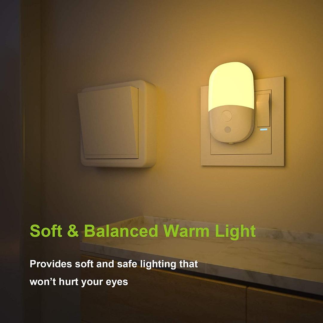 LED Night Light Plug in Walls with Dusk to Dawn Photocell Sensor ...