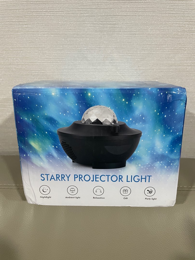 LED starry projector light, Furniture & Home Living, Lighting & Fans ...