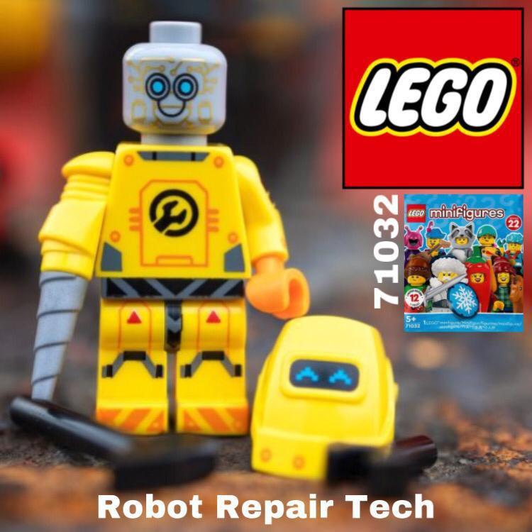 Lego 71032 Minifigures Robot Repair Tech 維修機械人 連底板 說明書 包裝袋 (全新開袋確認), 興趣 ...