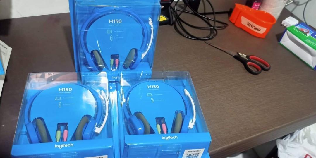 Logitech H150 Stereo Headset Sky Blue, Audio, Headphones & Headsets on ...