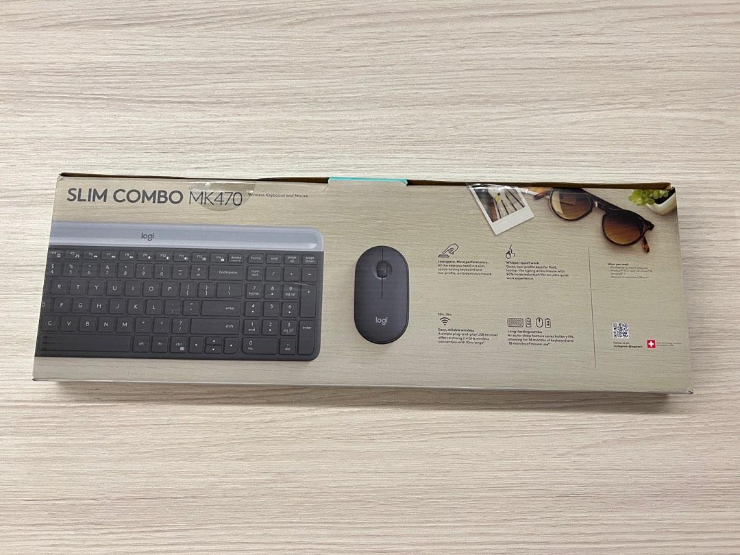 Logitech SLIM COMBO MK470 compact wireless keyboard and mouse ...