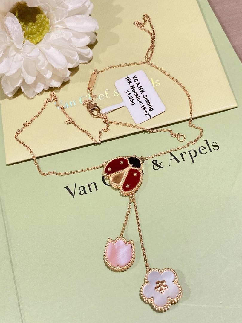 Lucky Spring VCA Necklace Hk, Women's Fashion, Jewelry & Organizers ...