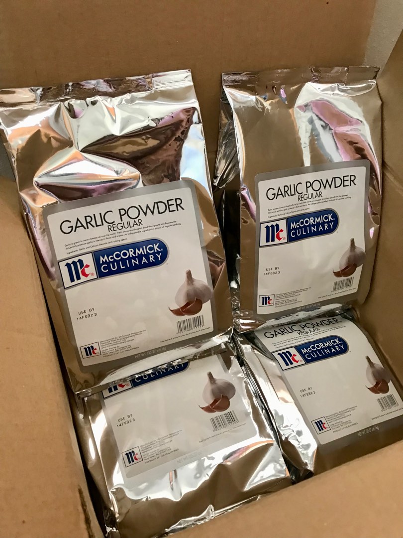 McCormick Garlic Powder Regular 1kg, Food & Drinks, Spice & Seasoning ...