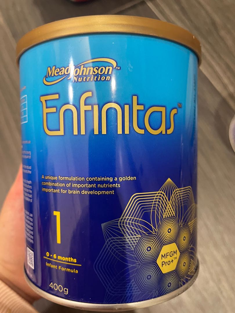 美贊臣Mead Johnson Nutrition Enfinitas 1 400g 全新, 兒童＆孕婦用品, 護理及餵哺, 護理及餵哺 ...