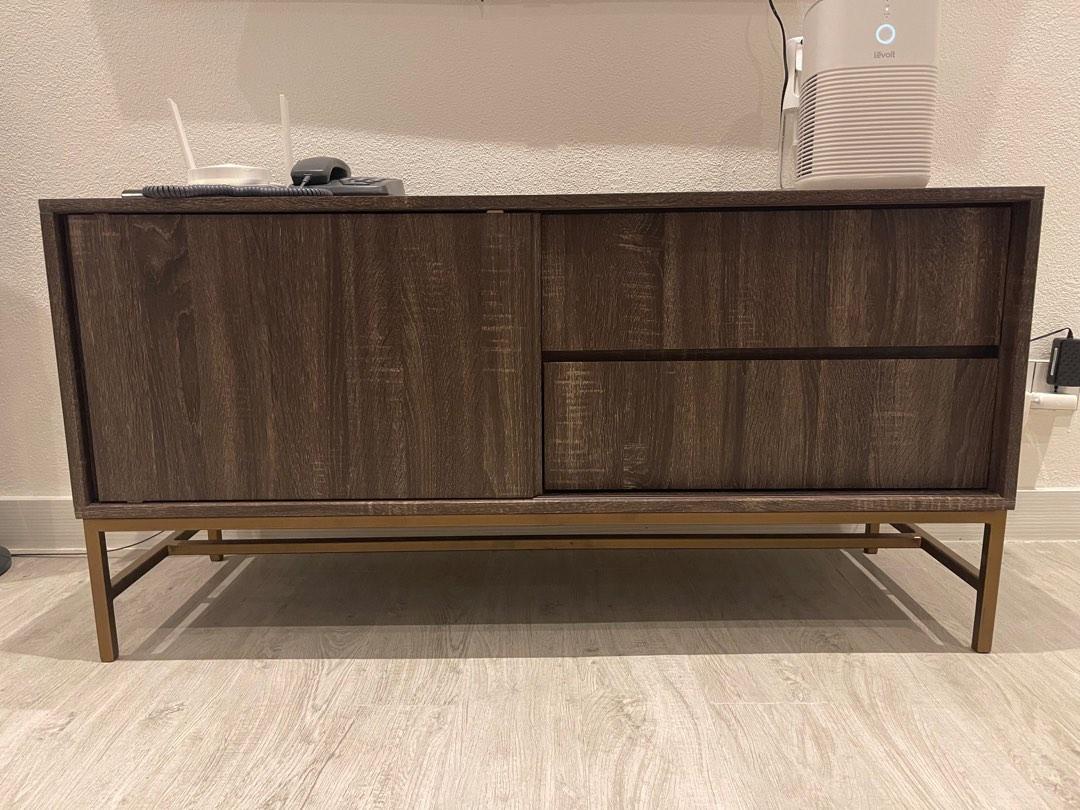 MEDIA TABLE AND CENTER TABLE SET, Furniture & Home Living, Furniture ...