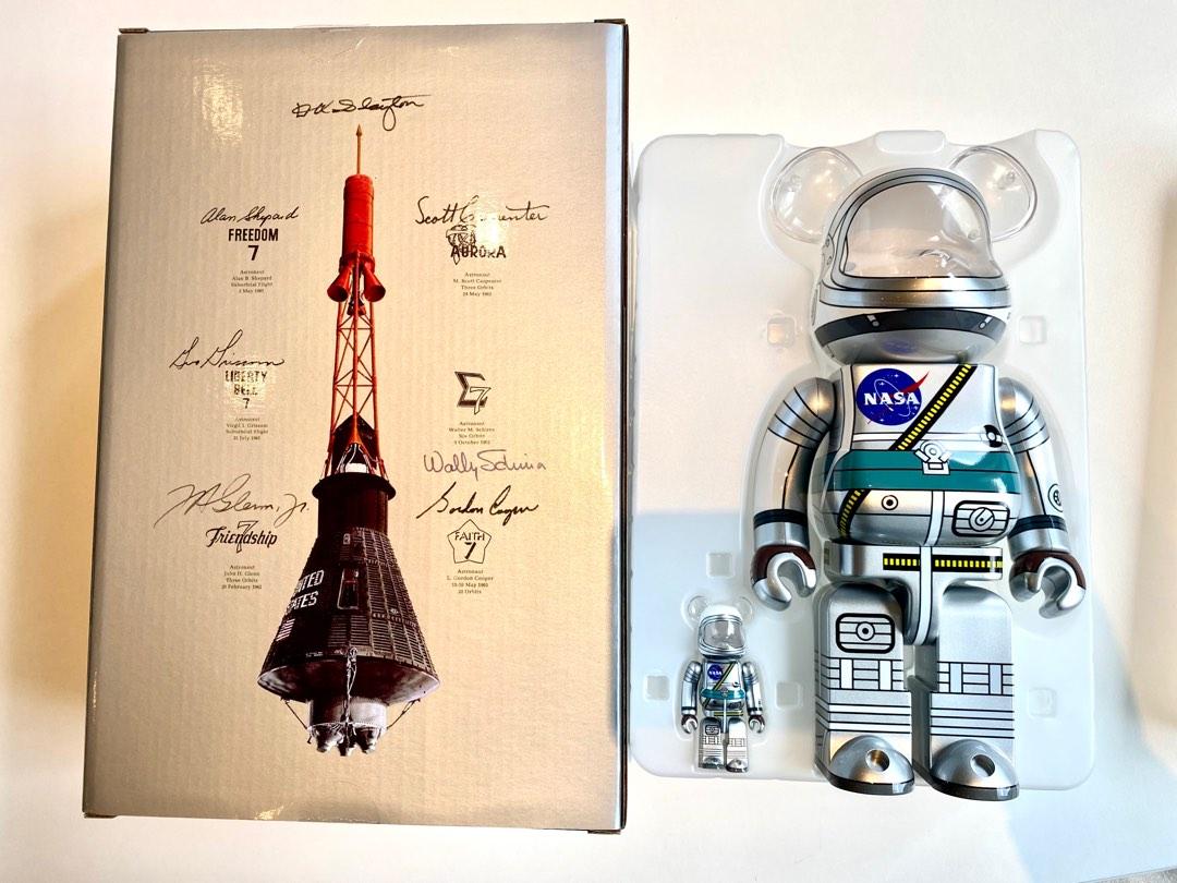 Medicom Bearbrick project mercury astronaut 400% + 100%, Hobbies & Toys ...