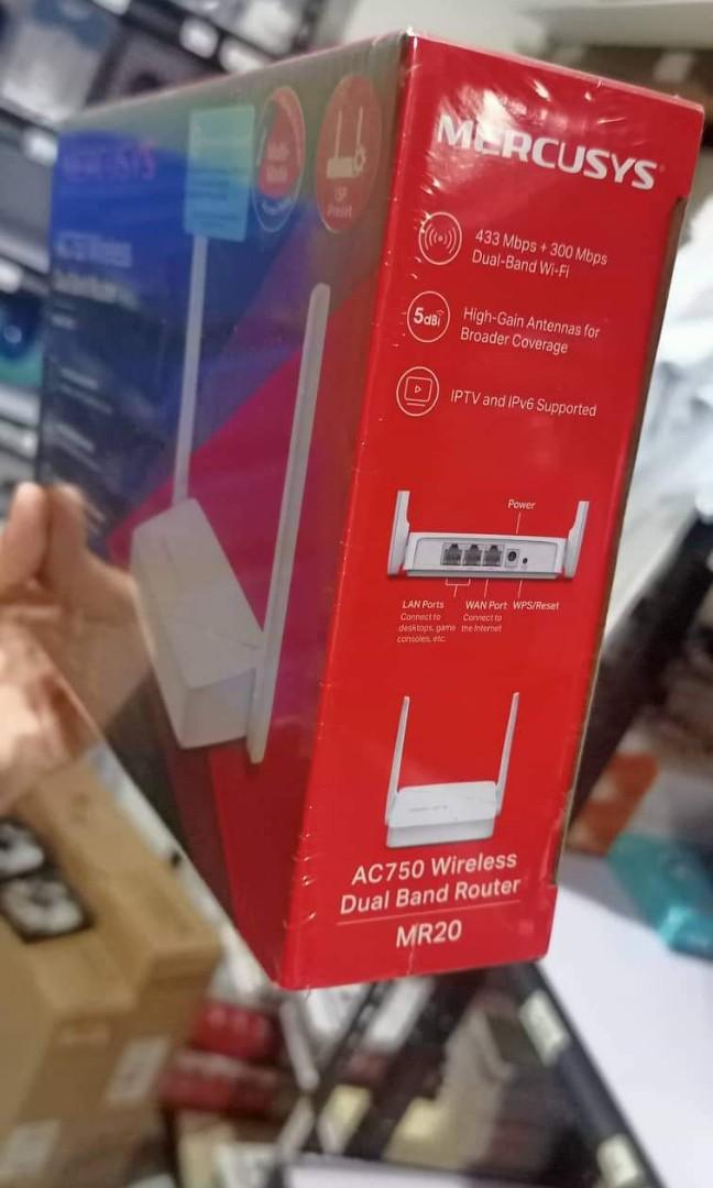 Mercusys MR20 AC750 Wireless Dual Band Router, Computers & Tech, Parts ...