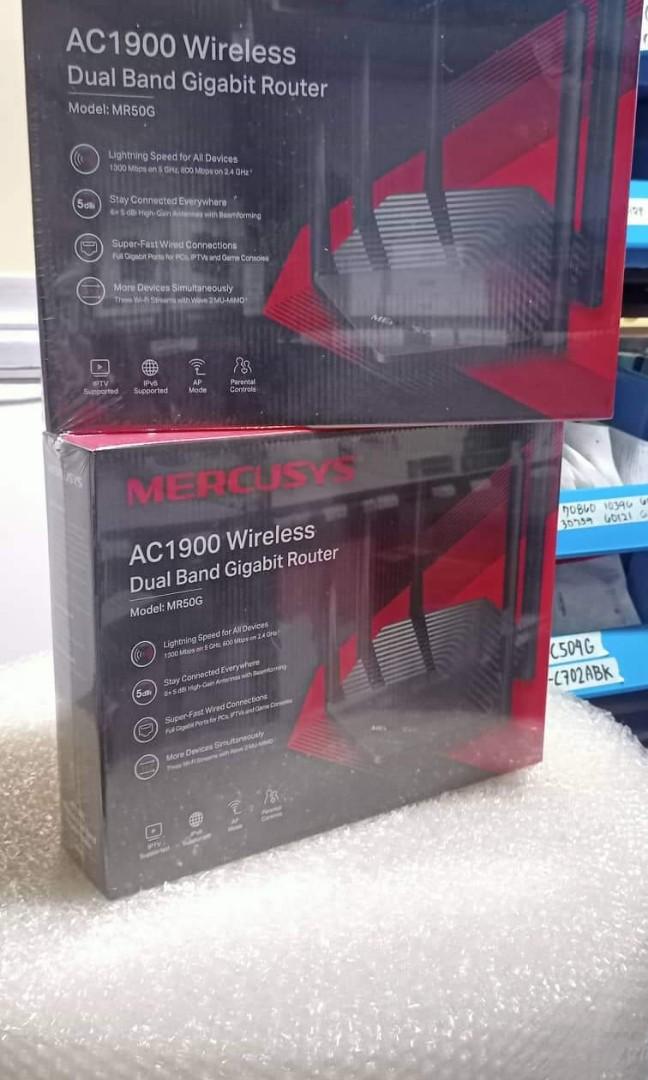 Mercusys MR50G AC1900 Wireless WiFi Dual Band Gigabit Router, Computers ...