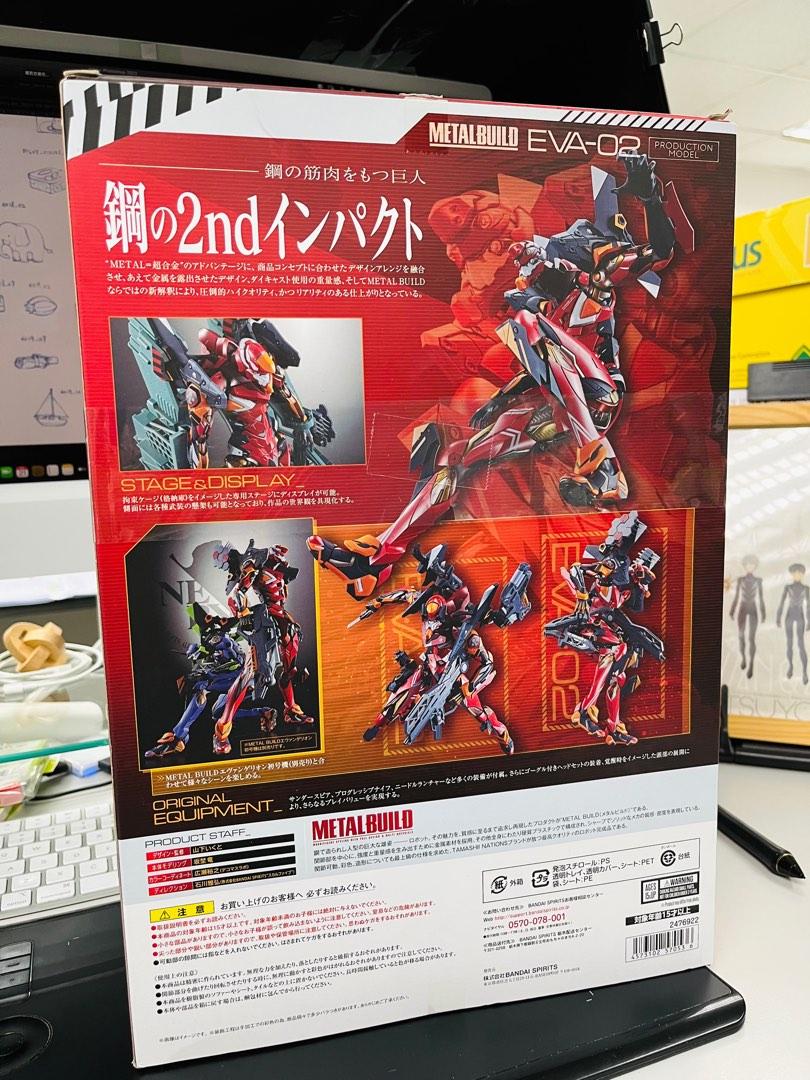 日版METAL BUILD EVA-02 PRODUCTION MODEL 福音戰士EVANGELION 明日香專用二號機合金上色可動完成品 ...