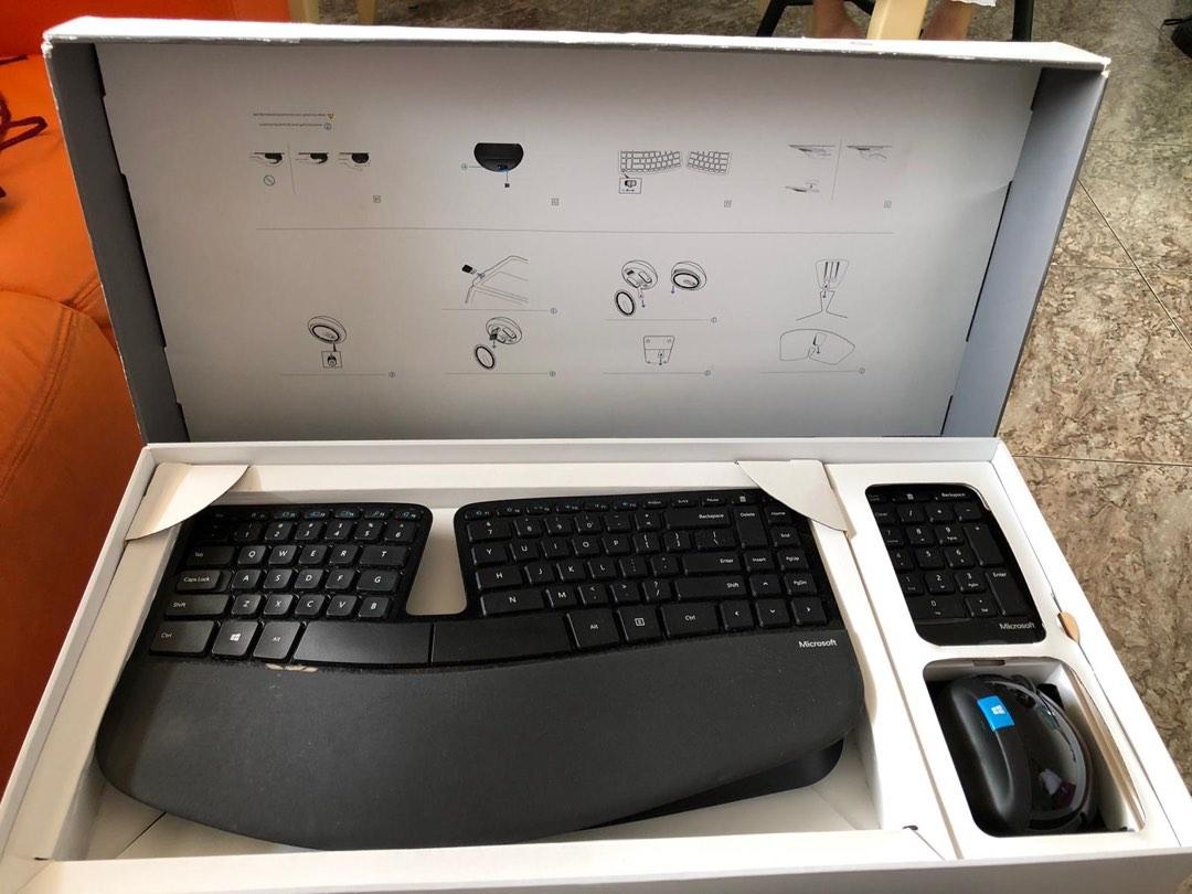 Microsoft Sculpt Ergonomic Keyboard, Computers & Tech, Parts ...