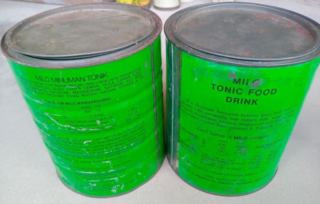 MILO - vintage collectible empty tin - Bahamas and Malaysia - Chinese ...