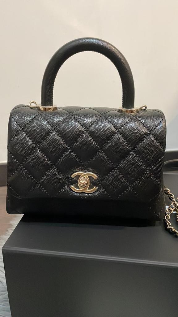 Chanel Coco Handle Mini, Luxury, Bags & Wallets on Carousell