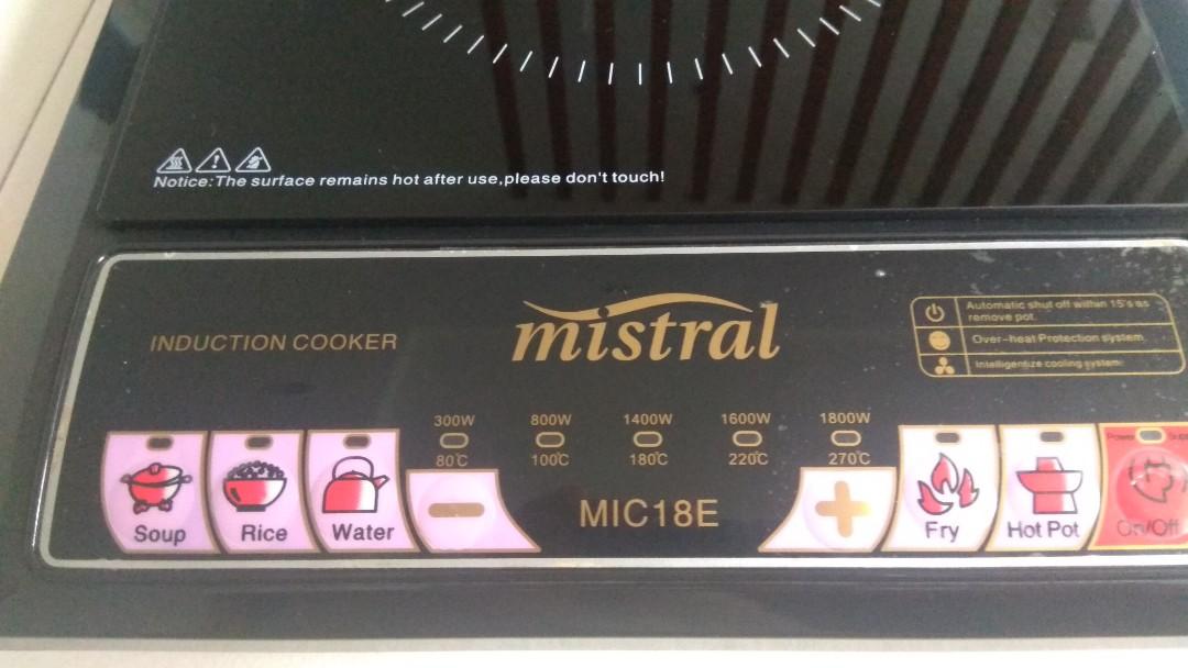 Mistral Induction Cooker, TV & Home Appliances, Kitchen Appliances ...
