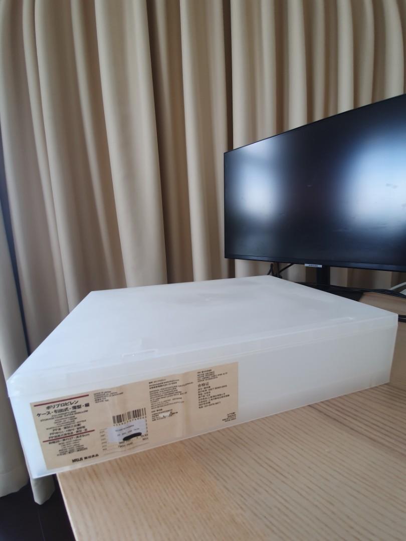 Muji PP Storage Case Extra Shallow, Furniture & Home Living, Home ...